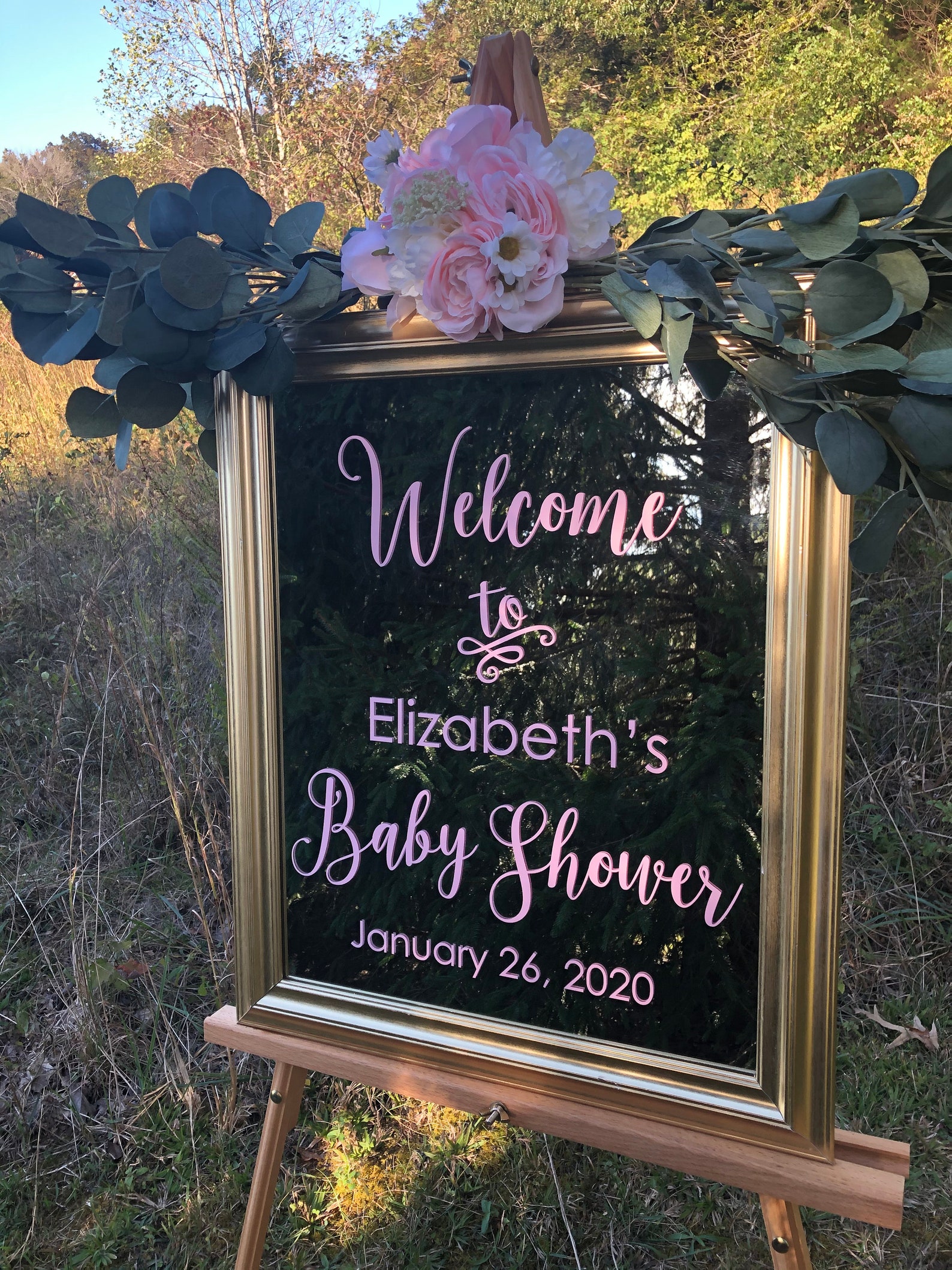Baby Shower Decal Welcome Sign for Baby Shower Decal for | Etsy