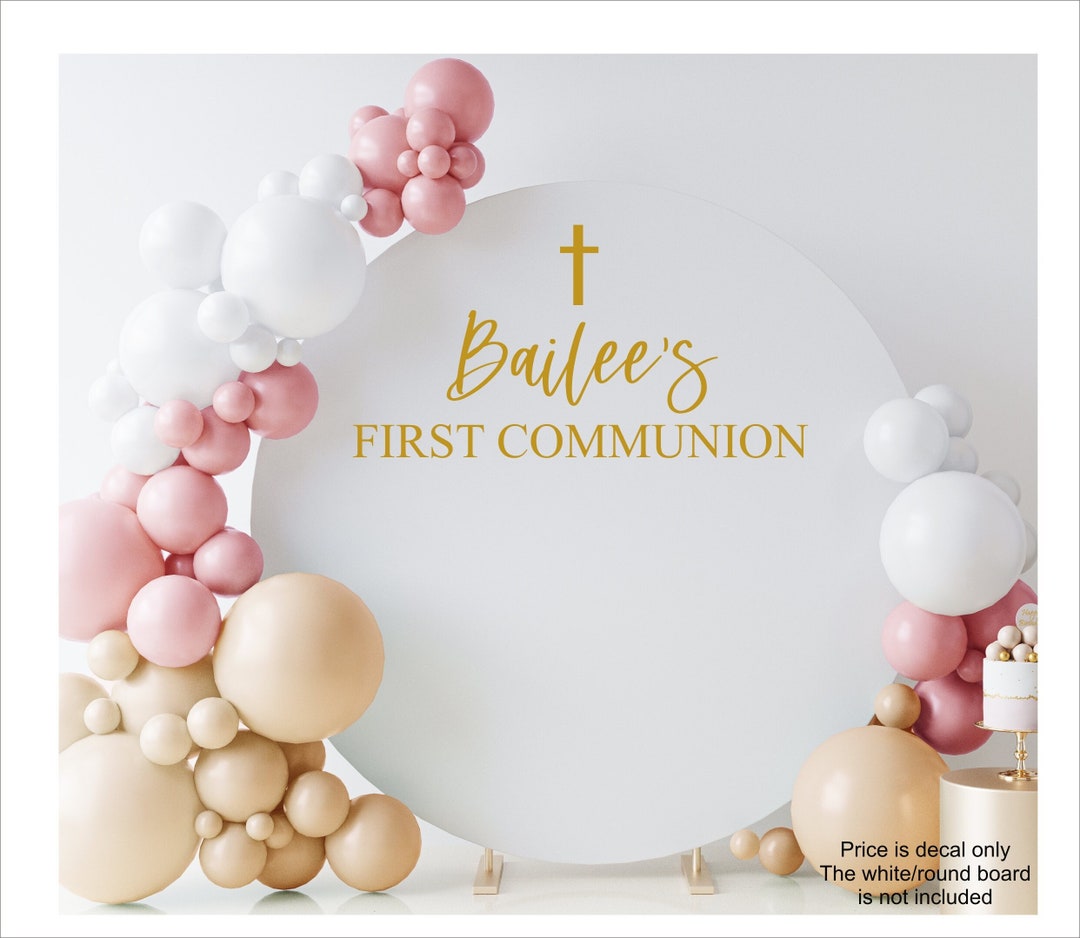 First Communion Decal for Sign Making Communion Decal for Balloon Arch ...