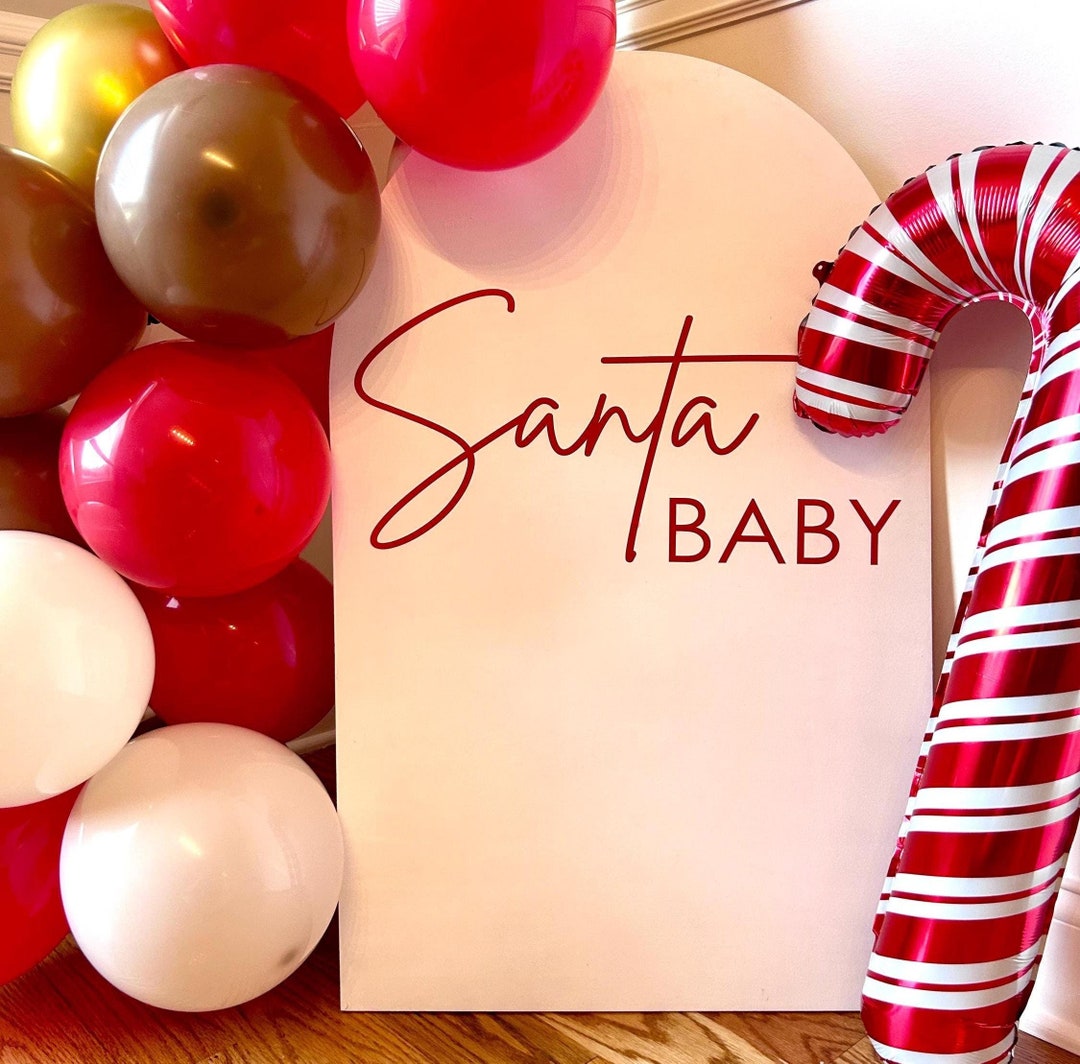 Santa Baby Decal for Backdrop Arch Christmas Party or Christmas Baby ...