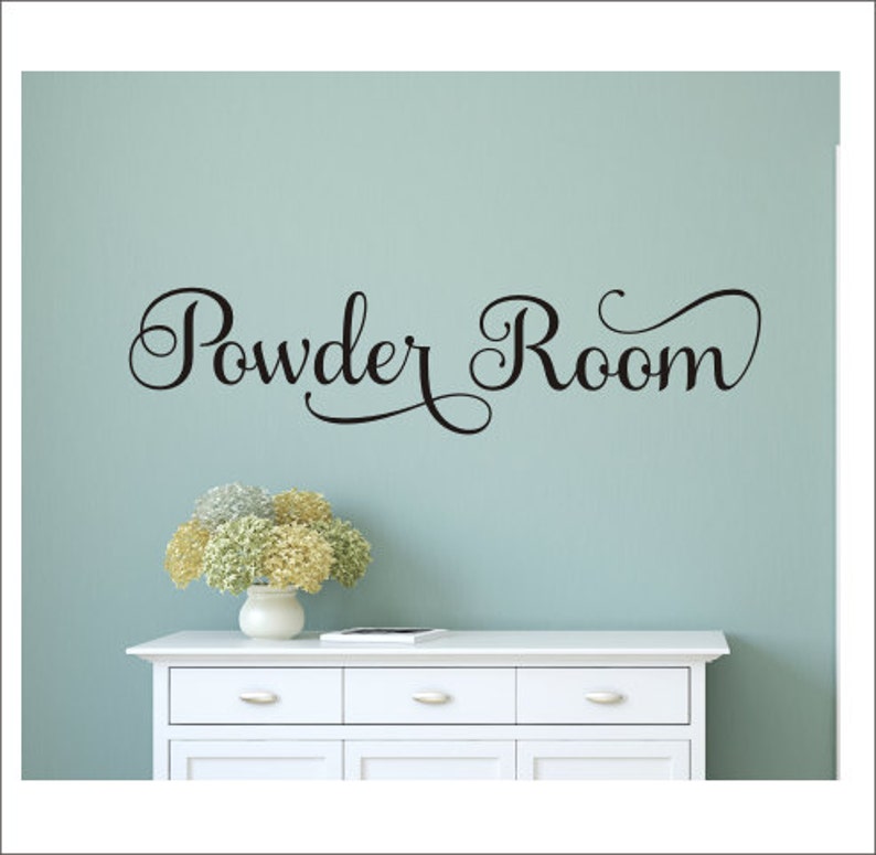 Powder Room Decal Door Decal for Powder Room or Bathroom Home - Etsy