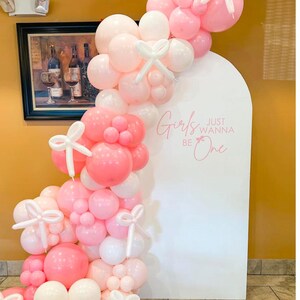 Girls Just Wanna Be One Decal for Backdrop Sign Coquette Bow Decal ...