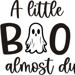 A Little Boo is Almost Due Decal for Halloween Baby Shower October New ...