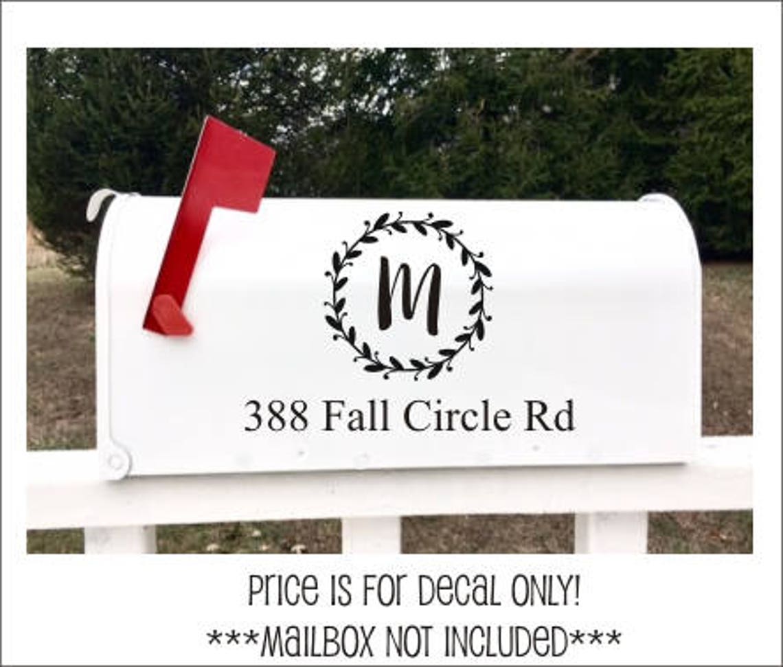 Rustic Mailbox Decals Set of Two Vinyl Decals for Mailbox - Etsy