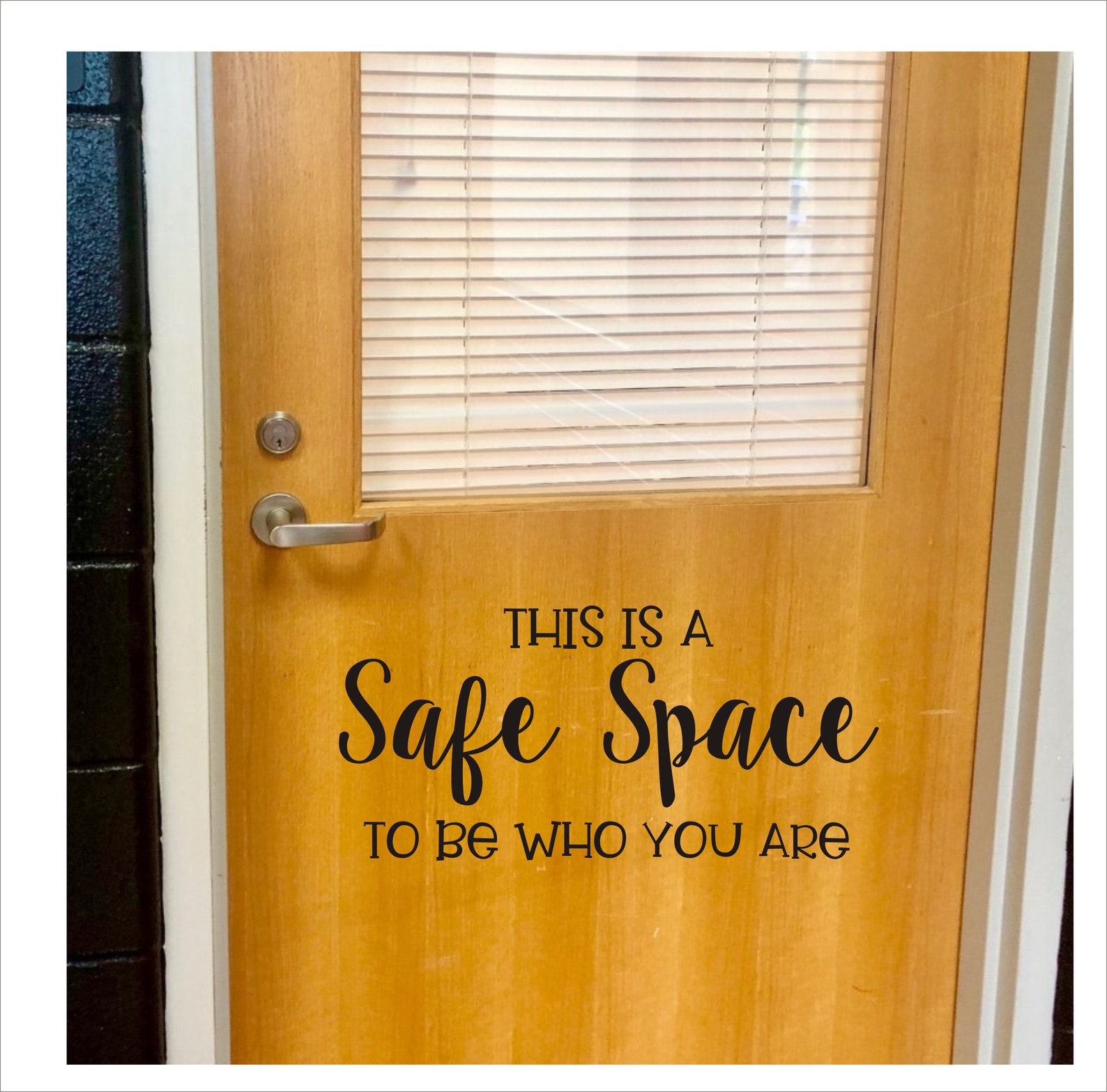 This is a Safe Space Decal for Counselor Office Door or Wall - Etsy