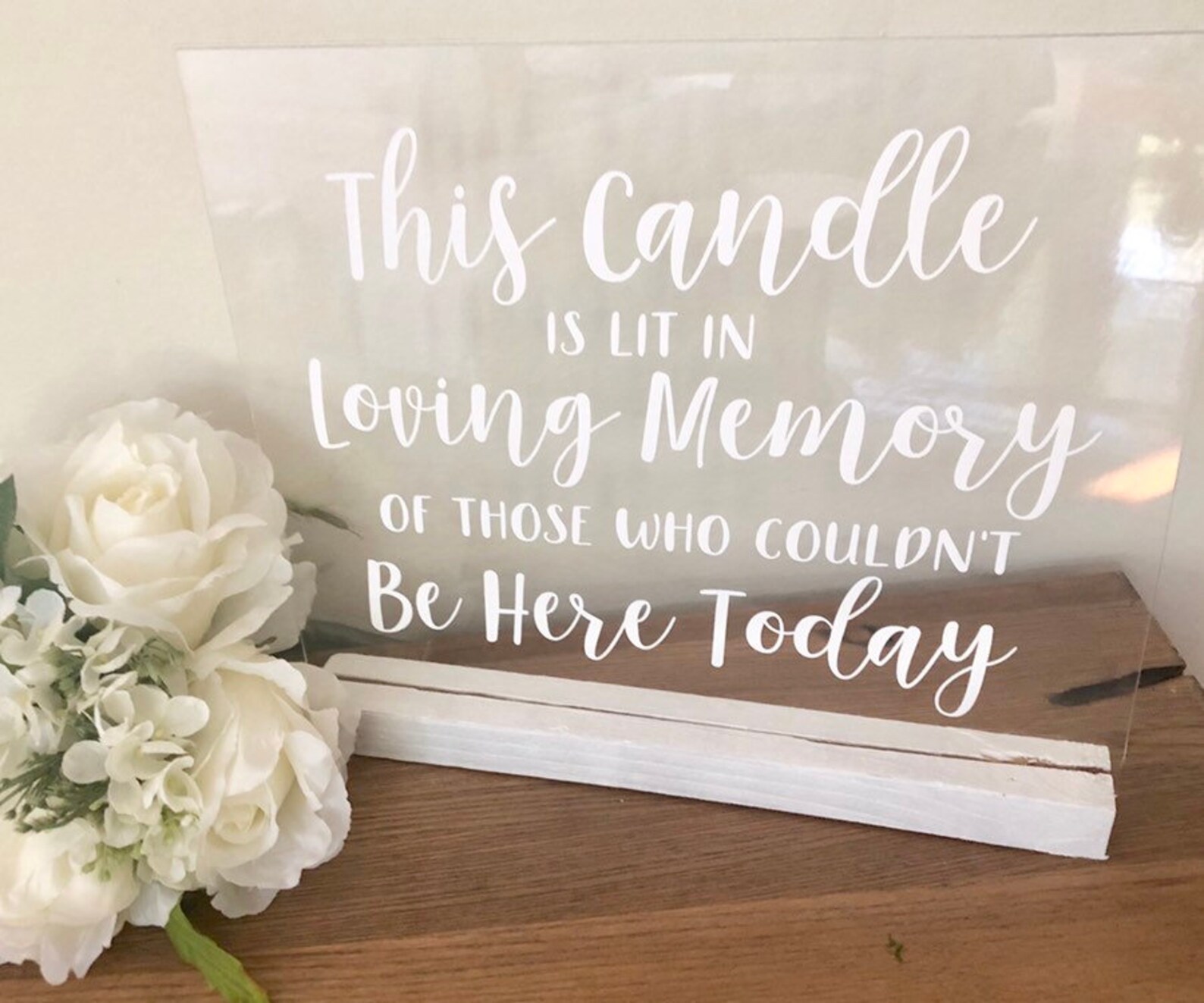 Memorial Candle Decal for Wedding Sign Vinyl Decal for Wedding | Etsy