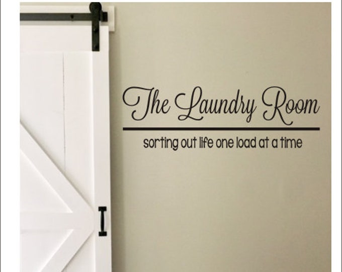 Laundry Room Words Mural Subway Art Vinyl Wall Decal Sticker - Etsy