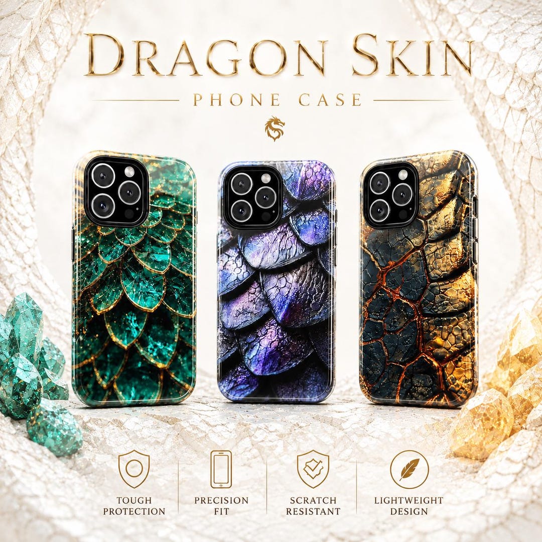 Dragon Skin Phone Case | Textured Scale Pattern | Tough iPhone ...