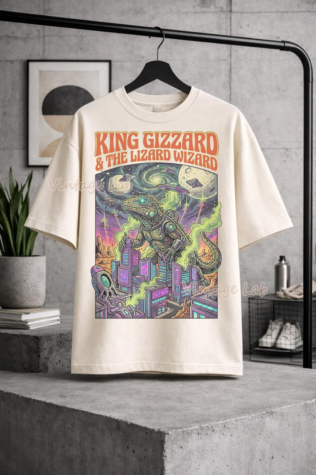 King Gizzard Retro Graphic Tee, 90s Inspired Rock Band Shirt - Etsy