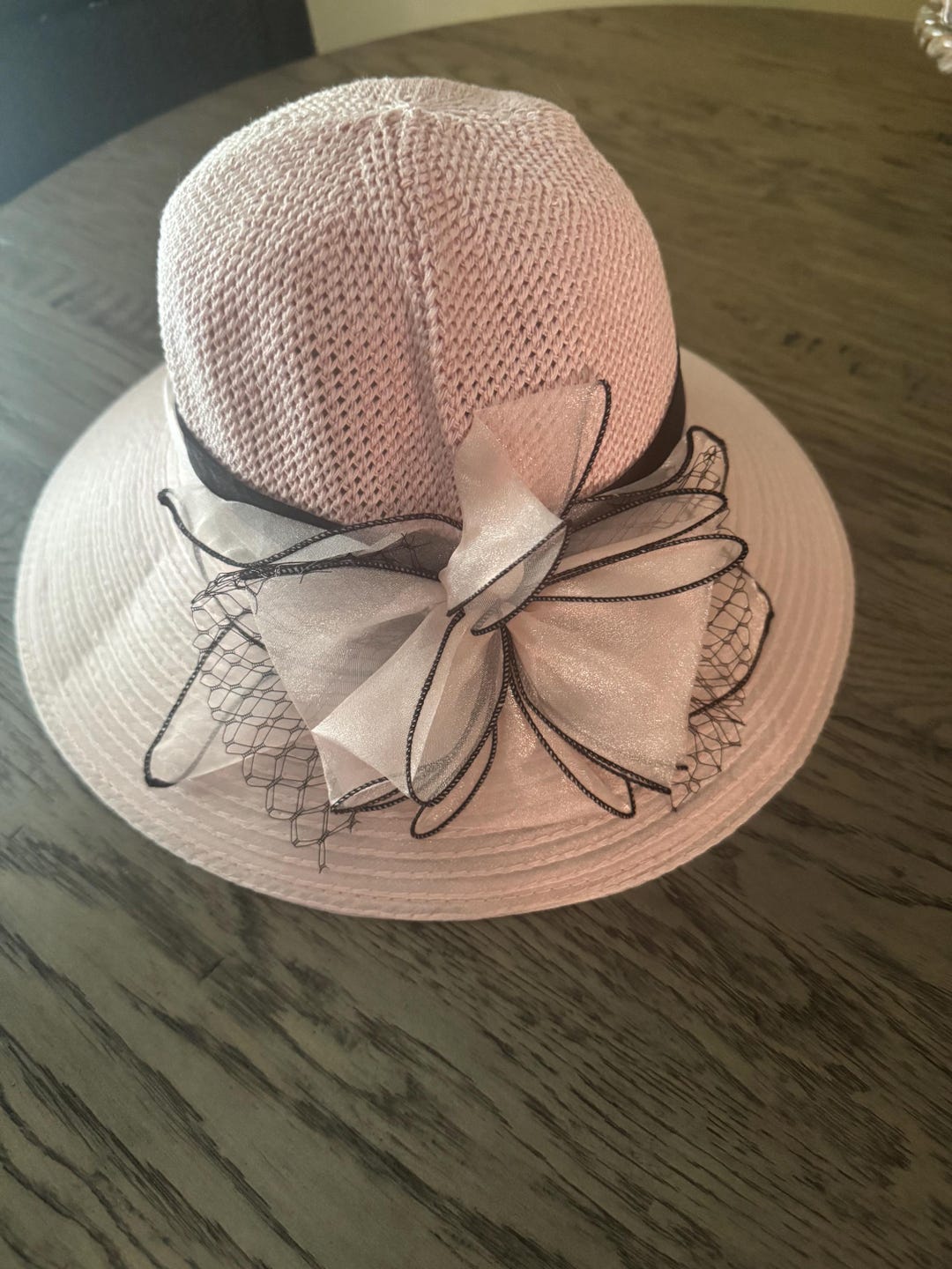 Blush Pink Church Hat, Kentucky Derby Hat, Wedding Tea Party Hat ...