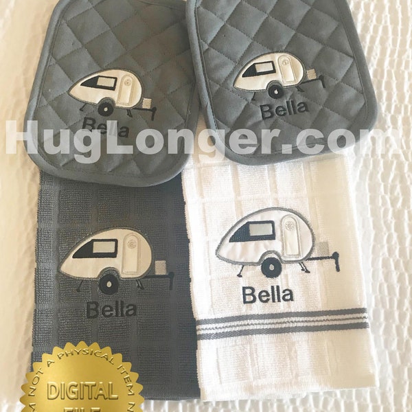 Camper Applique - Etsy