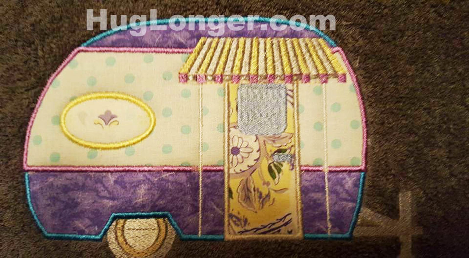 Applique Camper Embroidery File HL1027 Trailer Little Camper Camping ...