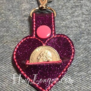 ITH Quarter Key Fob HL2099 Embroidery File - Etsy