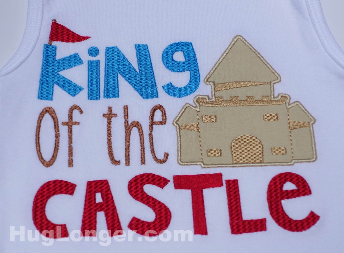 King of the Castle Embroidery File HL1031 Beach Embroidery Castle ...