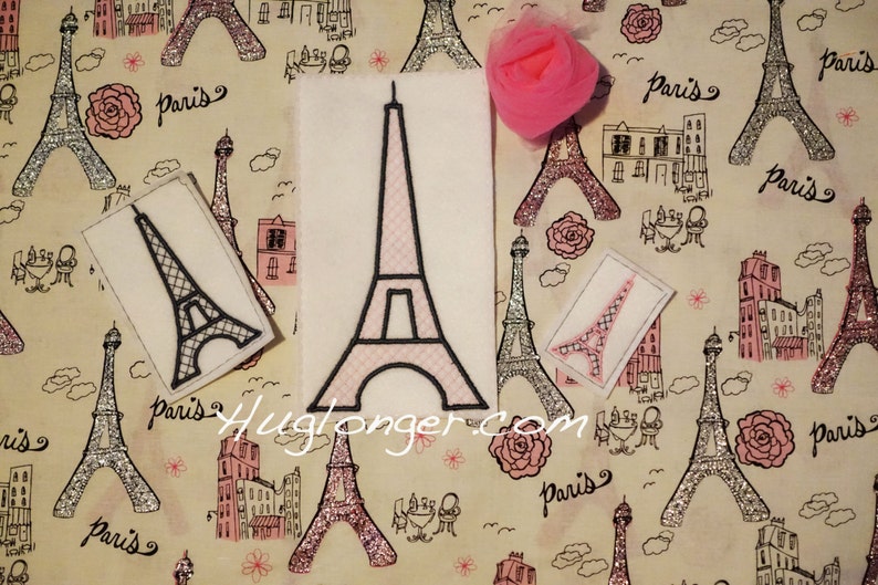 Eiffel Tower Embroidery File - Etsy