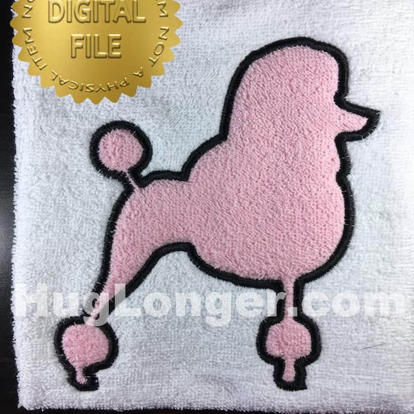 Poodle Applique - Etsy