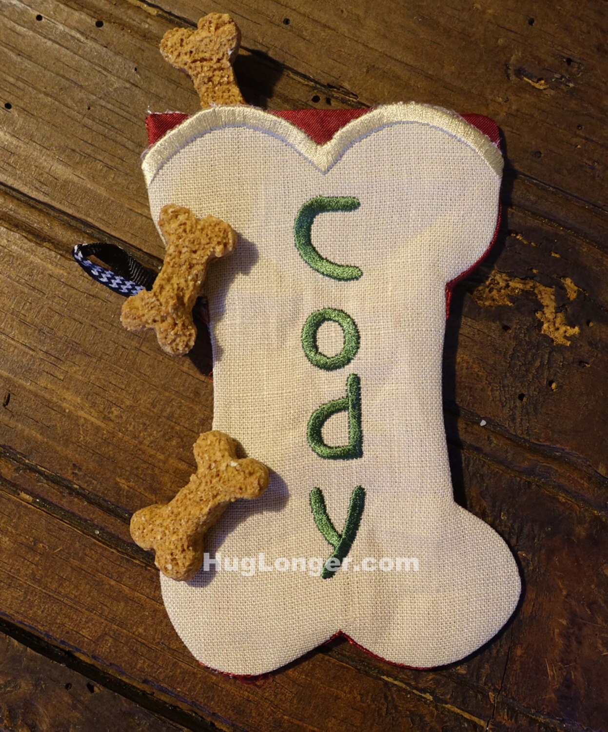 In the Hoop Bone Stocking Embroidery File - Etsy