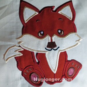Applique Baby Fox Embroidery File - Etsy