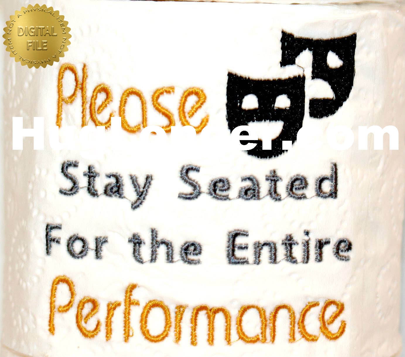 Por favor permanezca sentado TP HL2462 archivo de bordado | Etsy España