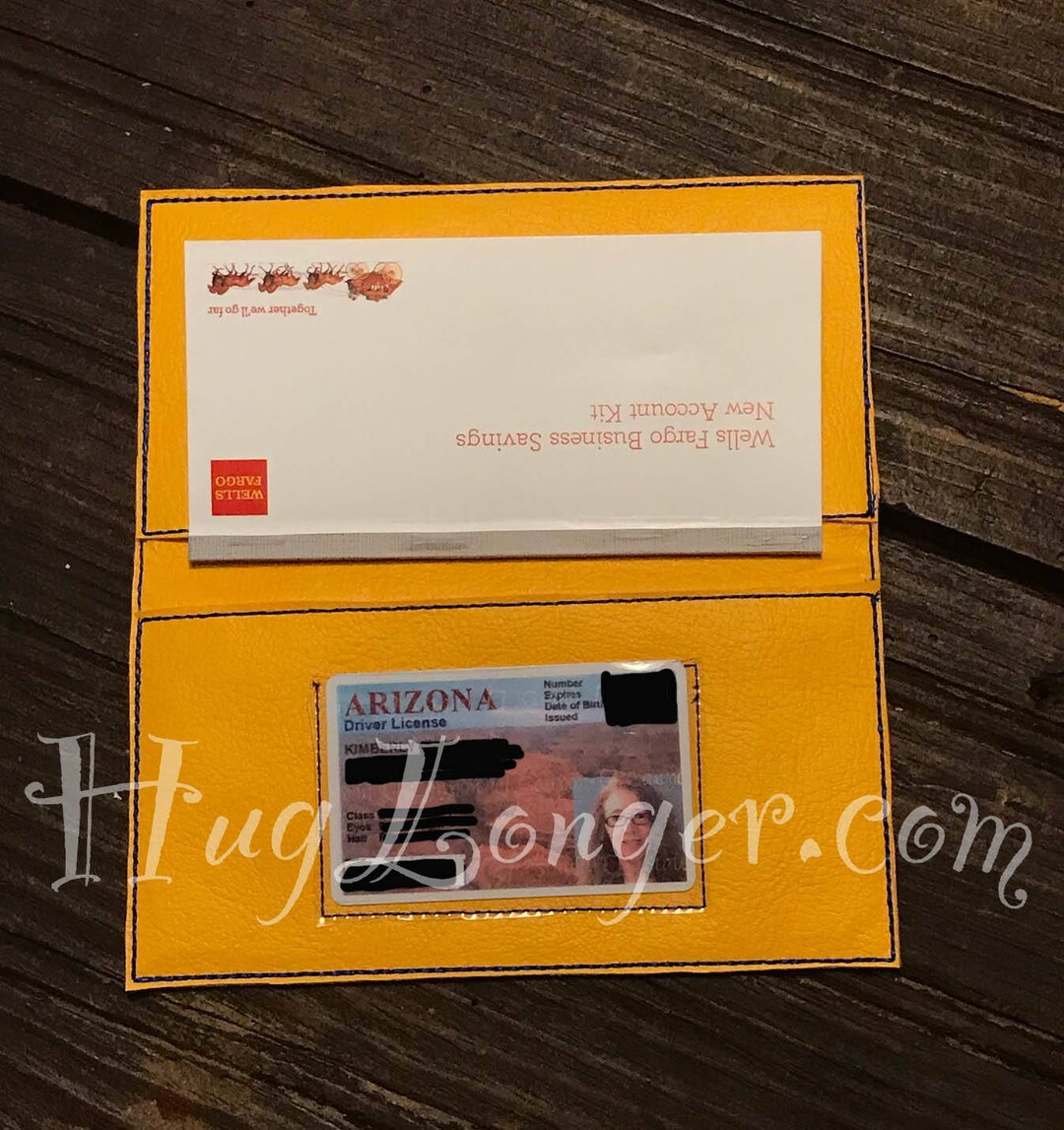ITH Checkbook Cover With Pocket HL2089 Embroidery File - Etsy