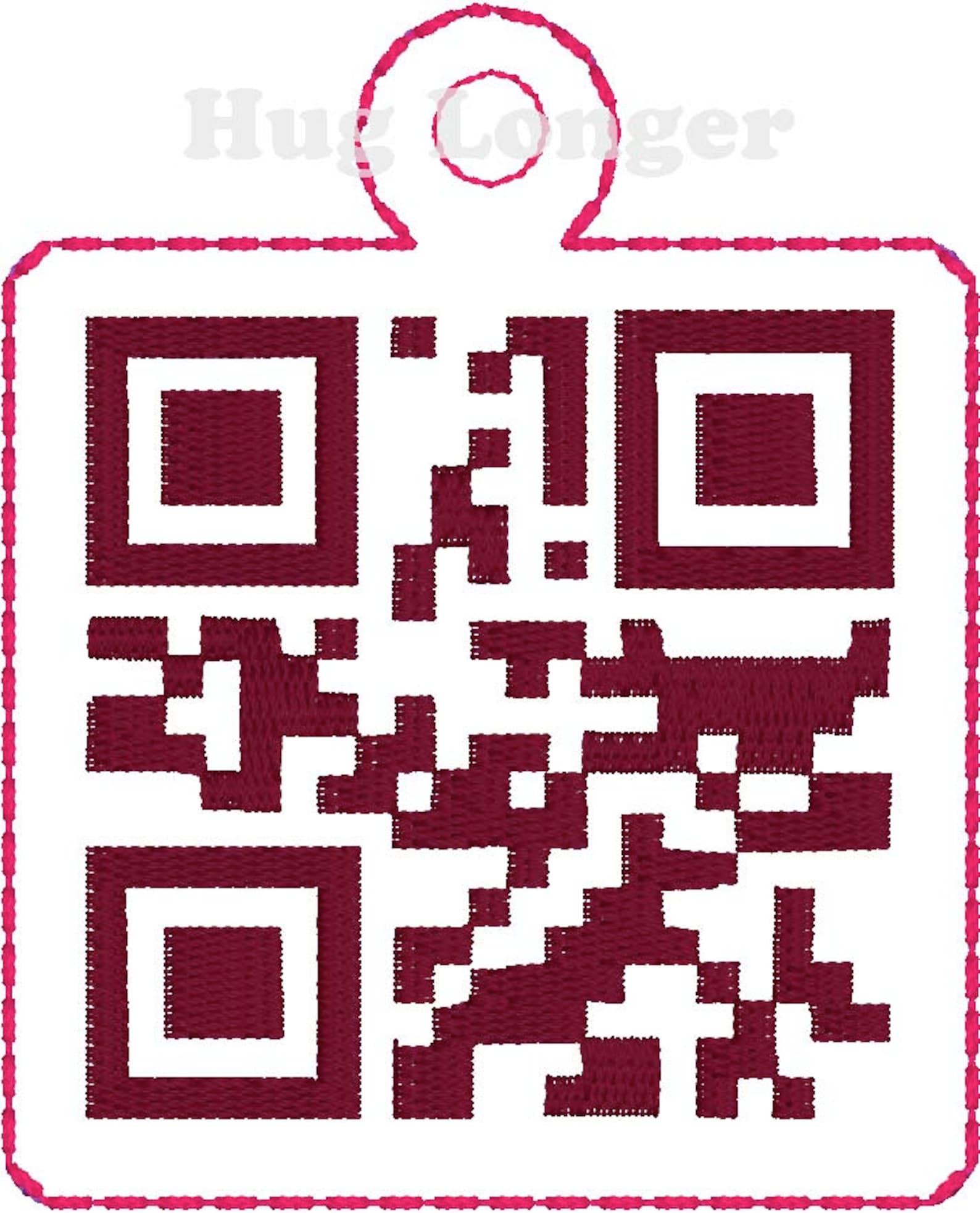 ITH QR Code Call Your Mom Fob HL5714 Embroidery File - Etsy