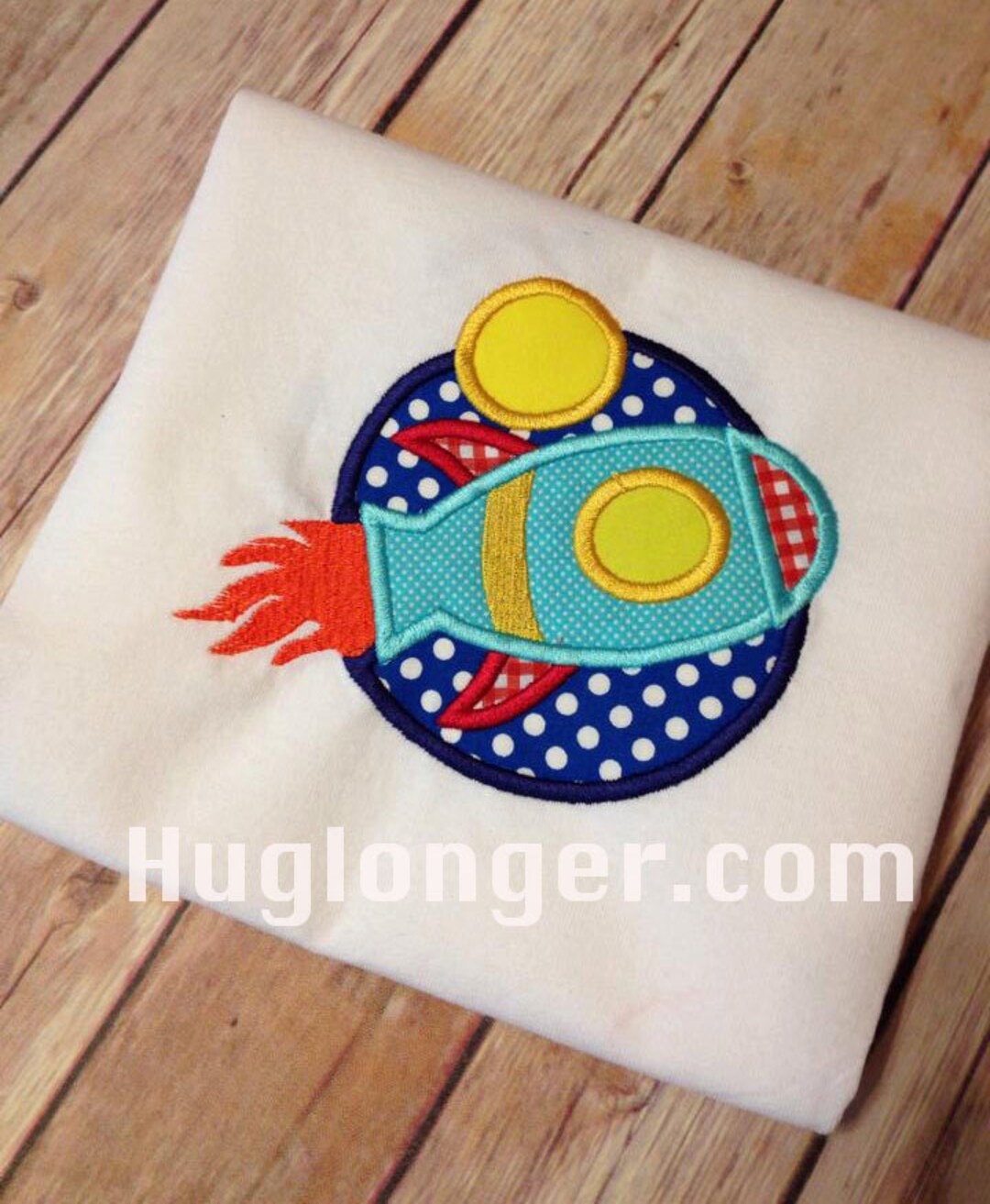 Spaceship Appliqué Embroidery File - Etsy