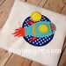 Spaceship Appliqué Embroidery File - Etsy