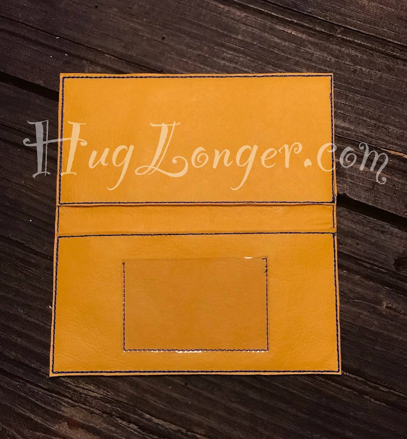 ITH Checkbook Cover With Pocket HL2089 Embroidery File | Etsy
