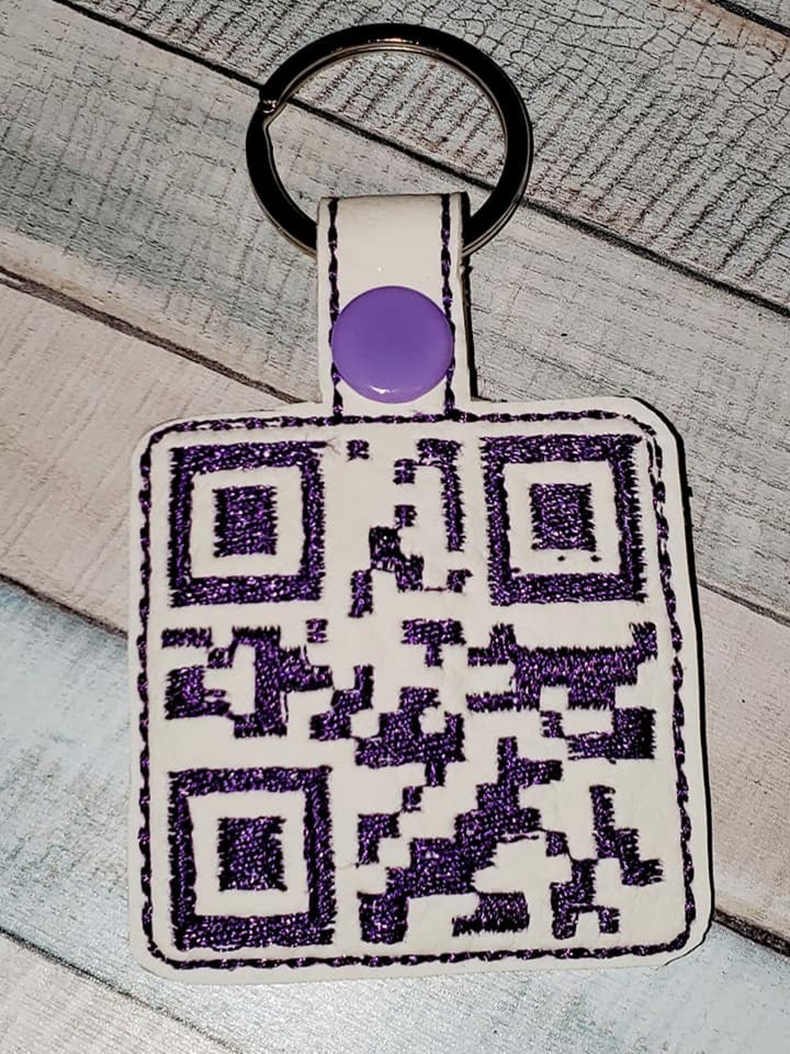 ITH QR Code Call Your Mom Fob HL5714 Embroidery File | Etsy