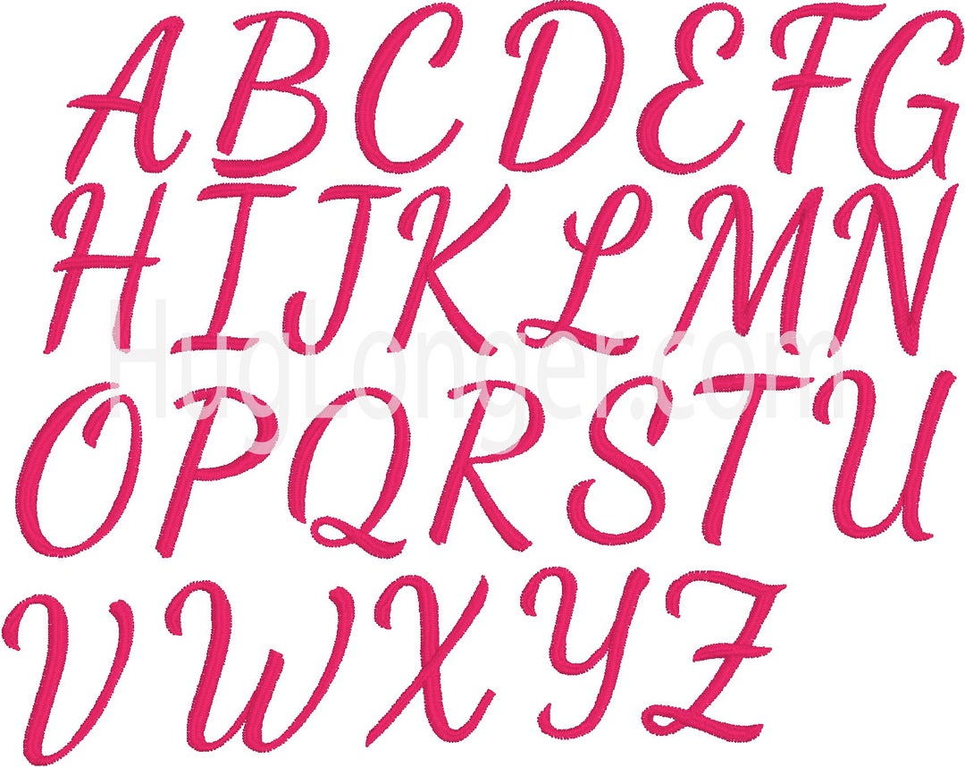 Dancing Font Script HL2169 Embroidery File PLUS BX Format! - Etsy