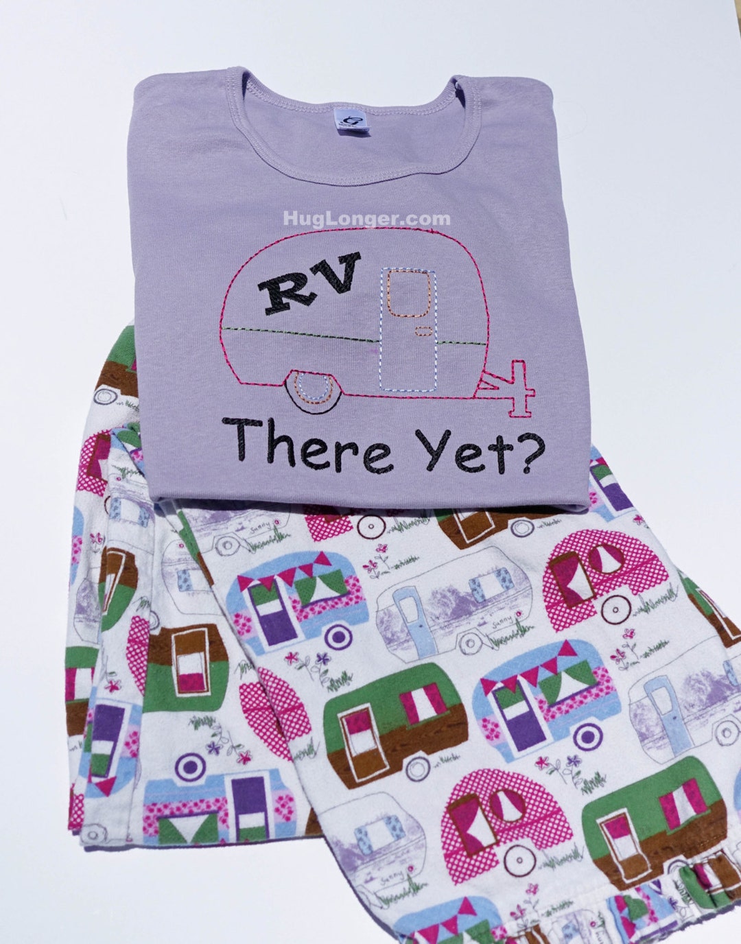 RV There yet Embroidery Design File HL1031 Camper Vacation Travel Road ...