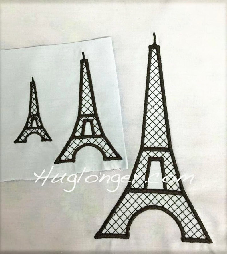Eiffel Tower Embroidery File - Etsy