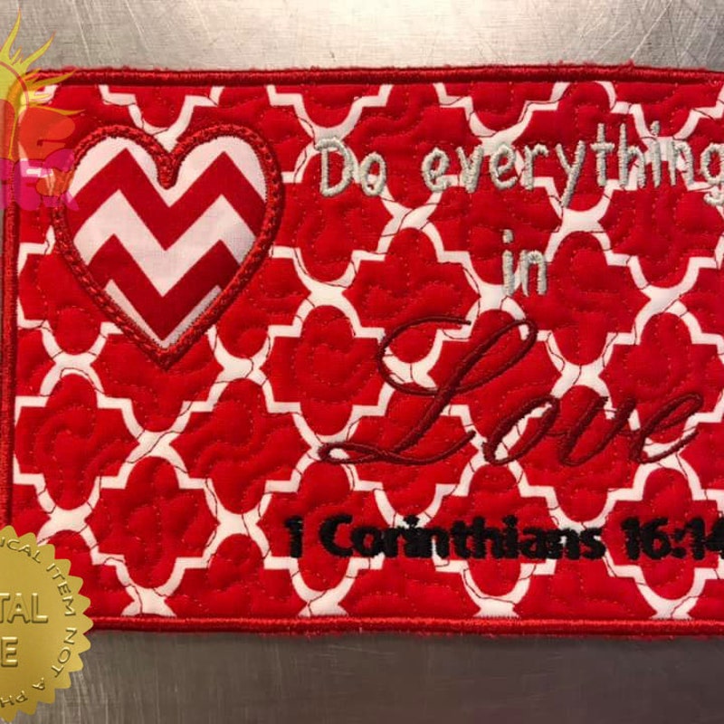 Valentine Mug Rugs - Etsy