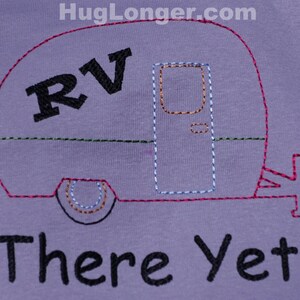 RV There yet Embroidery Design File HL1031 Camper Vacation Travel Road ...