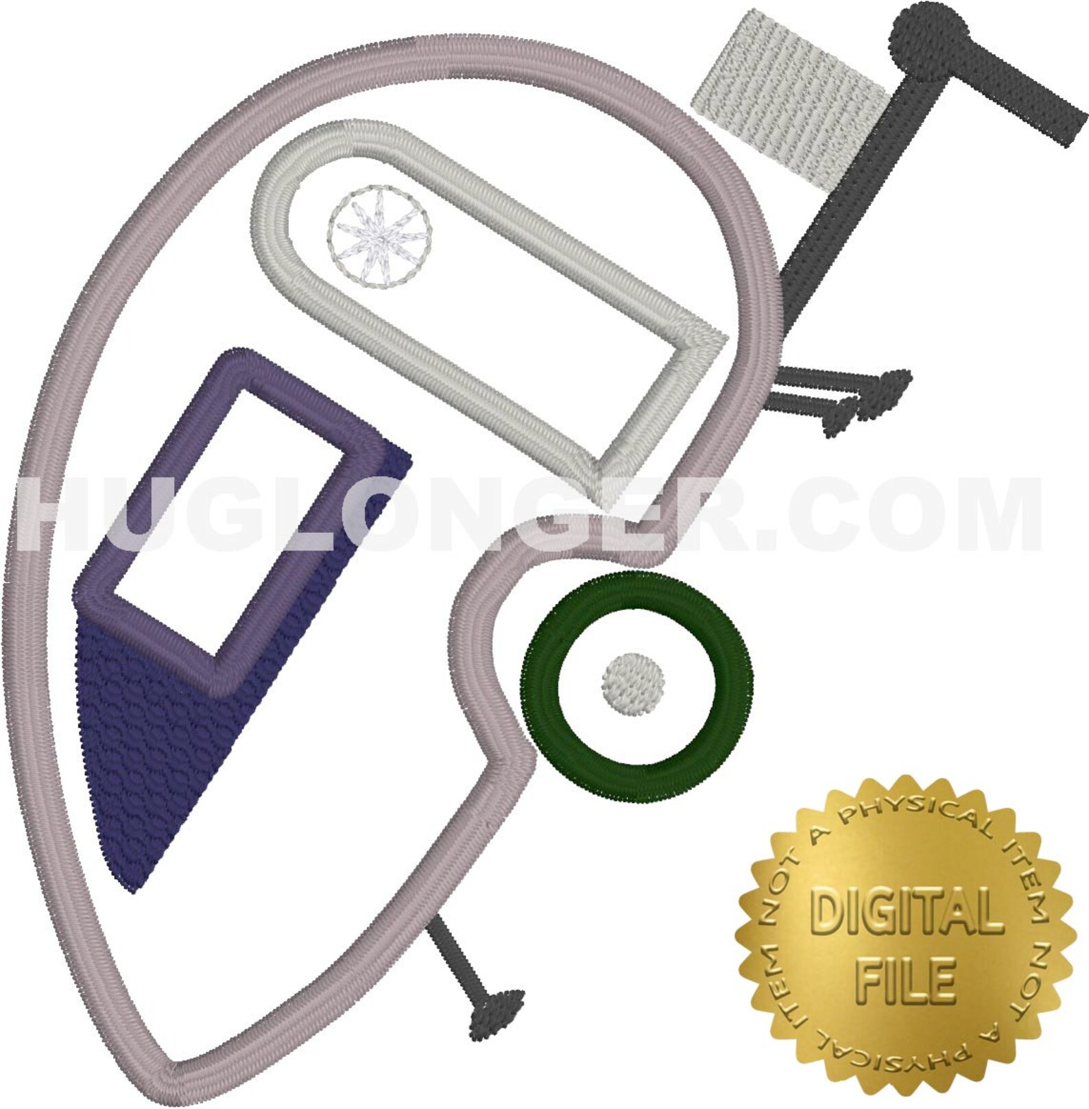 Applique Tiny Tab Style Camper HL2377 - Etsy