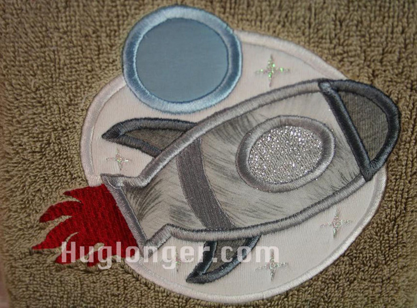 Spaceship Appliqué Embroidery File - Etsy