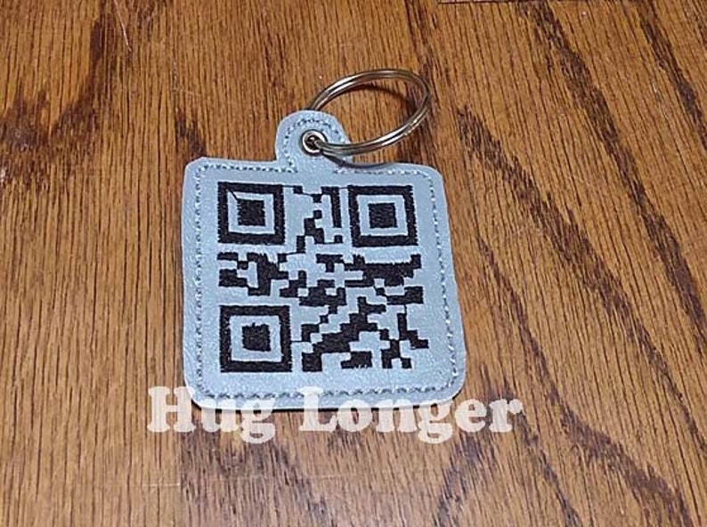 ITH QR Code Call Your Mom Fob HL5714 Embroidery File | Etsy