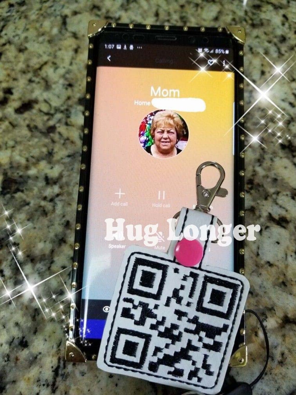 ITH QR Code Call Your Mom Fob HL5714 Embroidery File | Etsy