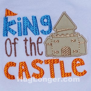 King of the Castle Embroidery File HL1031 Beach Embroidery Castle ...