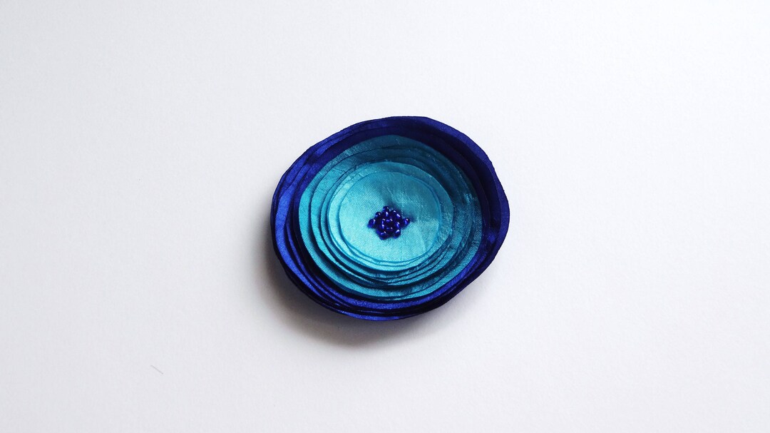 Shades of Blue Flower Embellishment - Etsy