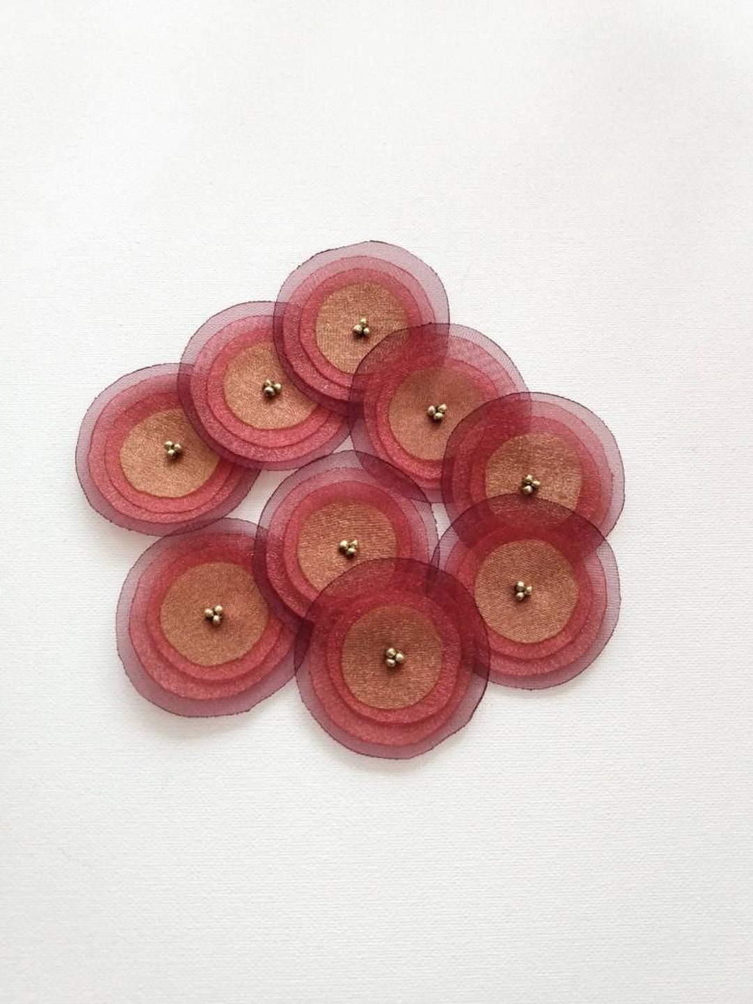 Autumn Silk Poppies Embellishment - Etsy