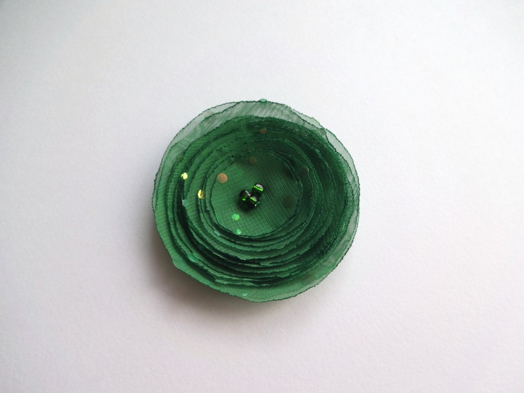 Emerald Green Flower Embellishment - Etsy