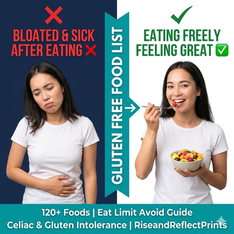 Gluten Free Food List, Celiac Diet Guide, 120+ Foods (instant Download ...