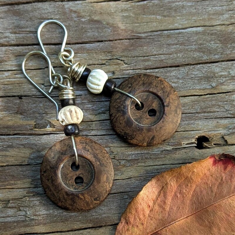 Wooden Bead Earrings - Etsy