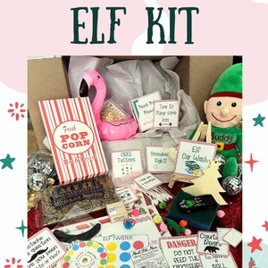 24 Day Elf Kit, Christmas Elves, Christmas Elf Activities Kit, Elf Props, Pre-planned Elf Props ...