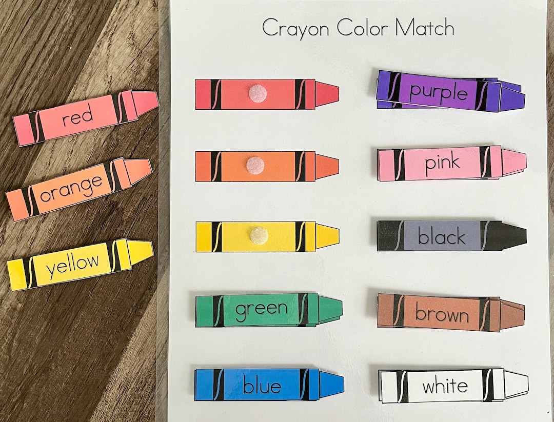 Crayon Color Matching - Etsy