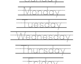 Educational Busy Book Days of the Week Worksheets Months of the Year ...