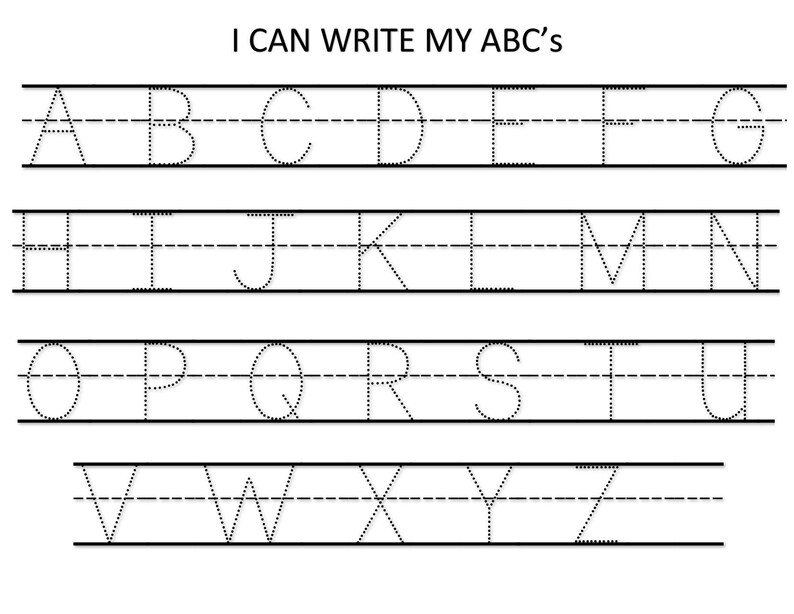 ABC Tracing Uppercase and Lowercase - Etsy