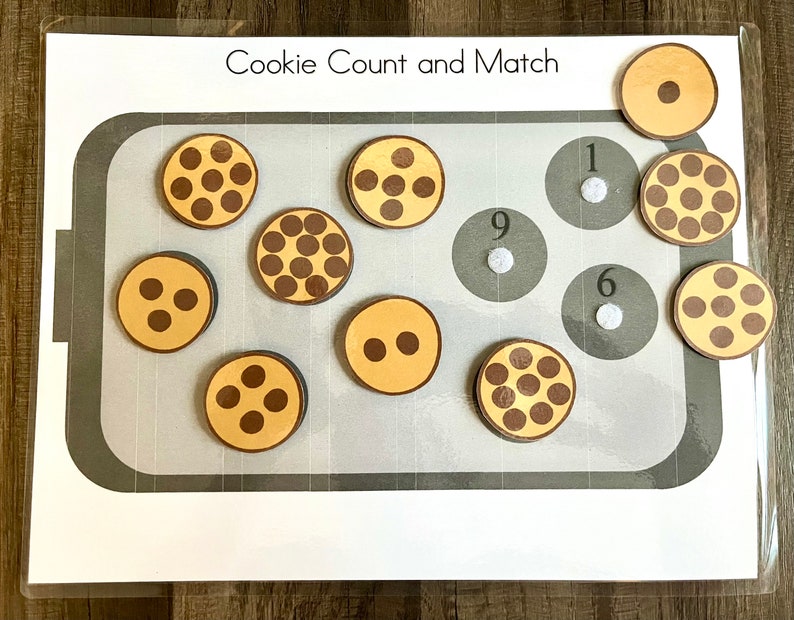 Cookie Count and Match - Etsy