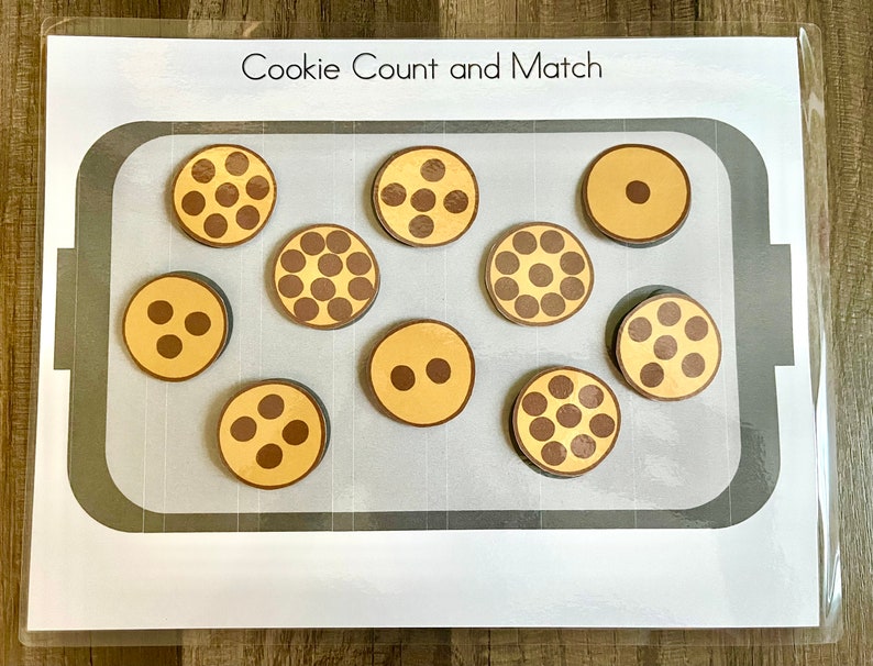 Cookie Count and Match - Etsy