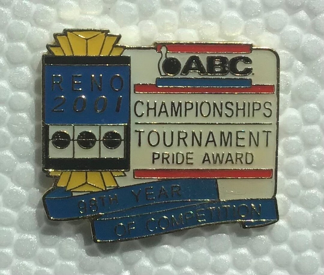 Lapel Pin ABC Championships Tournament Pride Award 2001 Reno Nevada - Etsy